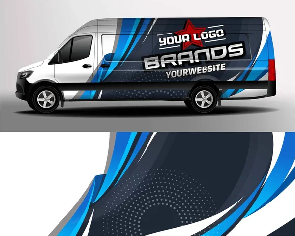 Car Design Development Company Vector Design Delivery Van Car Sticker ...