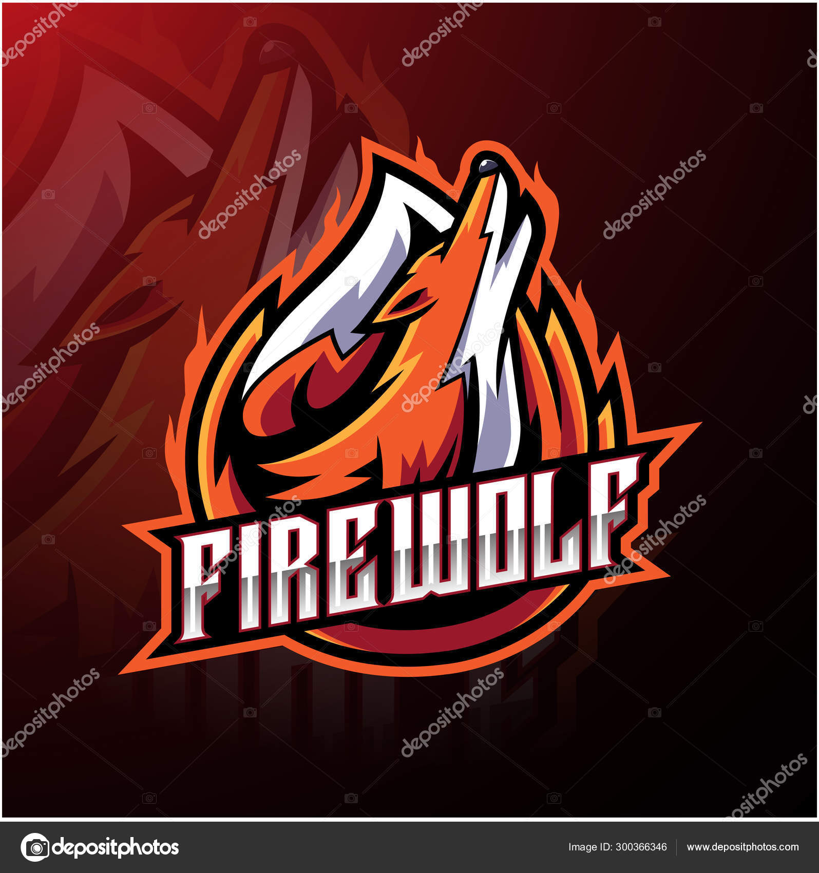 Fire Wolf Logo
