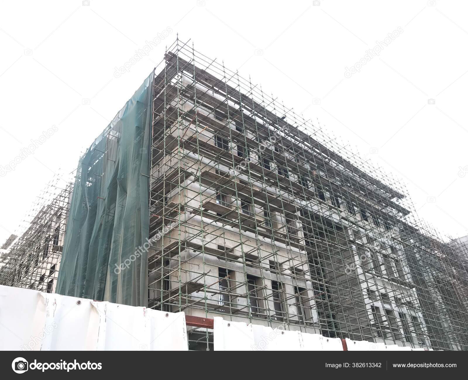 Building Construction Progress Installation Scaffolding Shuttering ...
