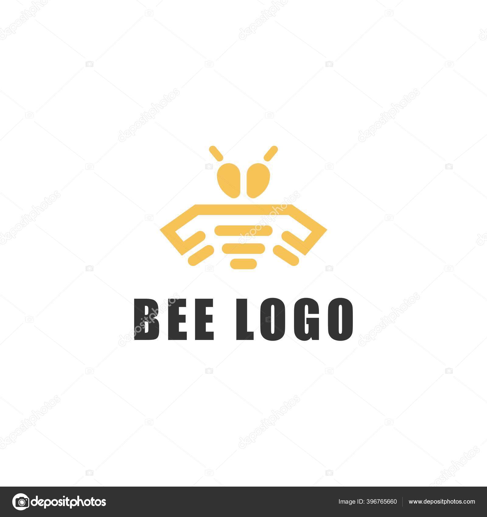 Yellow Bee Logo Vector Illustration — Stock Photo © irondah #396765660