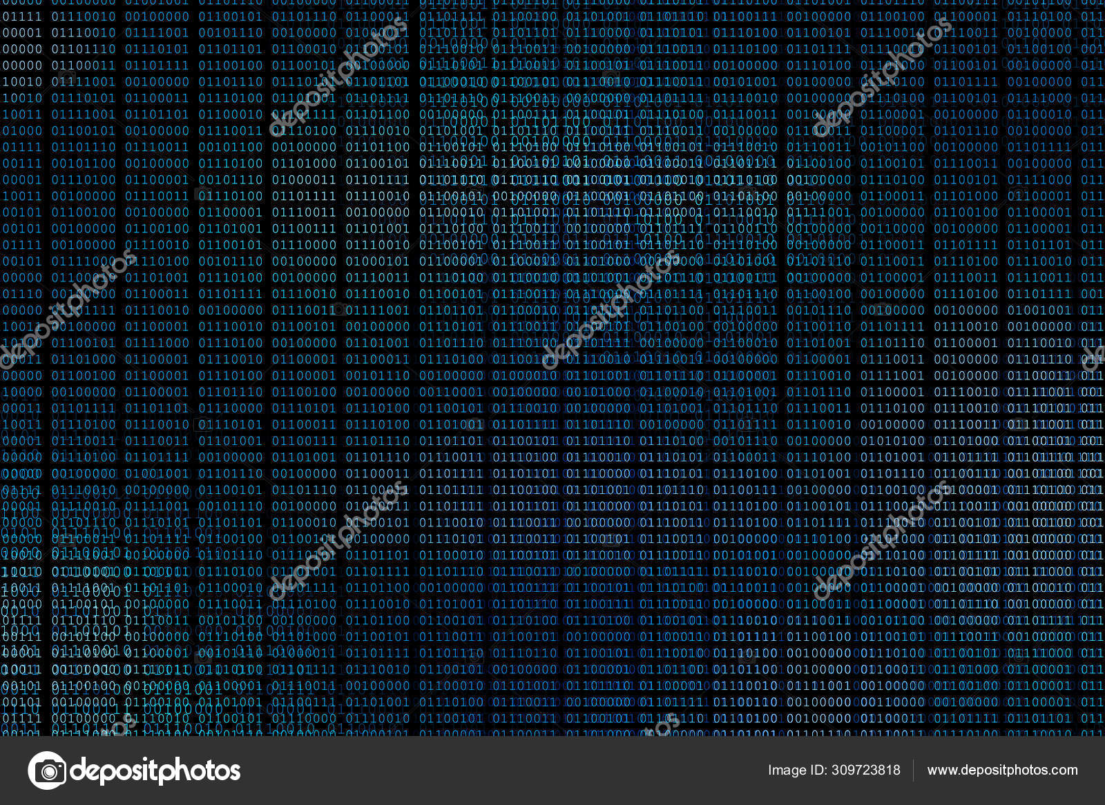 Computer blue binary code background Stock Photo by ©Parkpoom 309723818