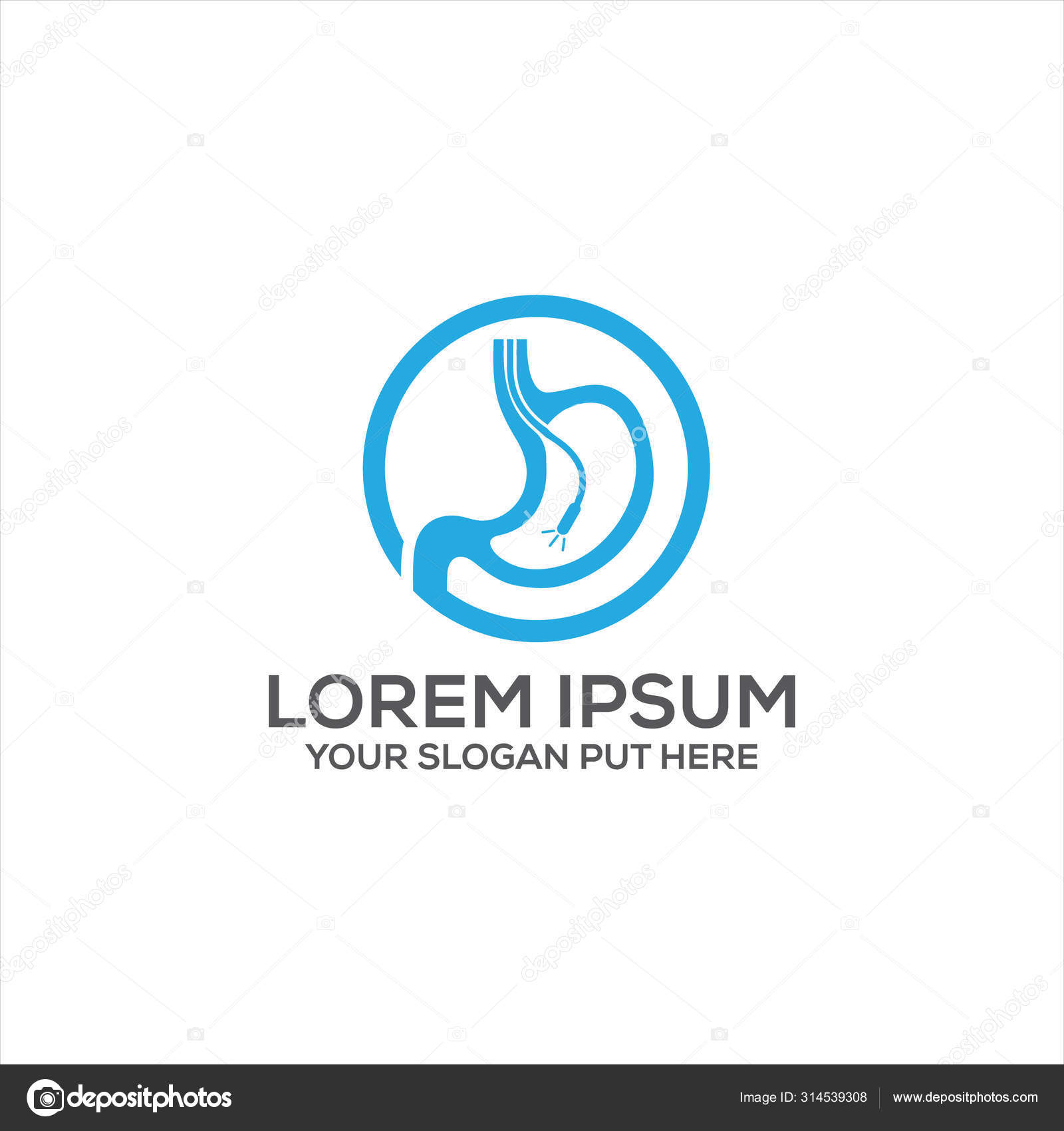 Creative Modern Endoscopy Letter Logo Design Template Healthcare ...
