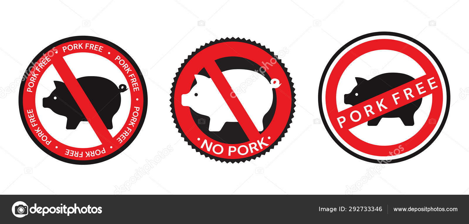 Collection of vector red and black signs, icons and badge designs ...