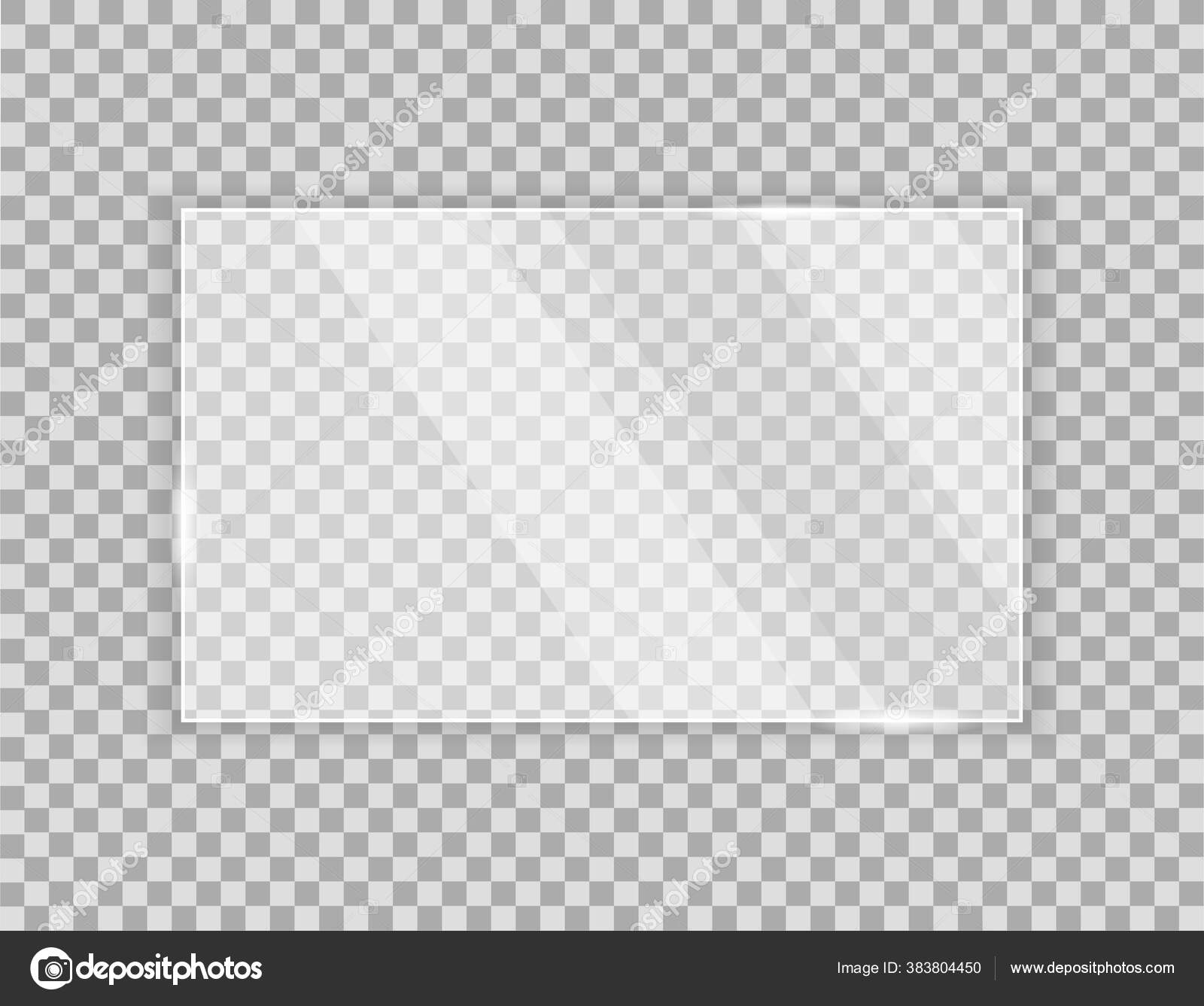Sheet of clear glass on a transparent background Stock Vector Image by ...