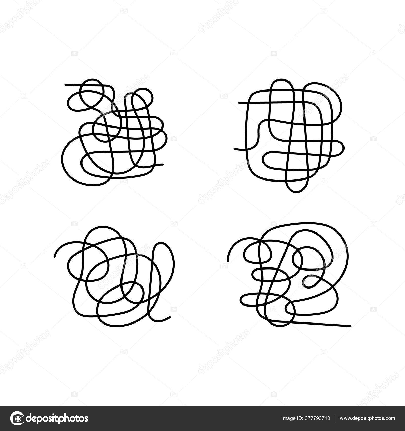 Scribble lines set Stock Vector by ©AlisaElly 377793710