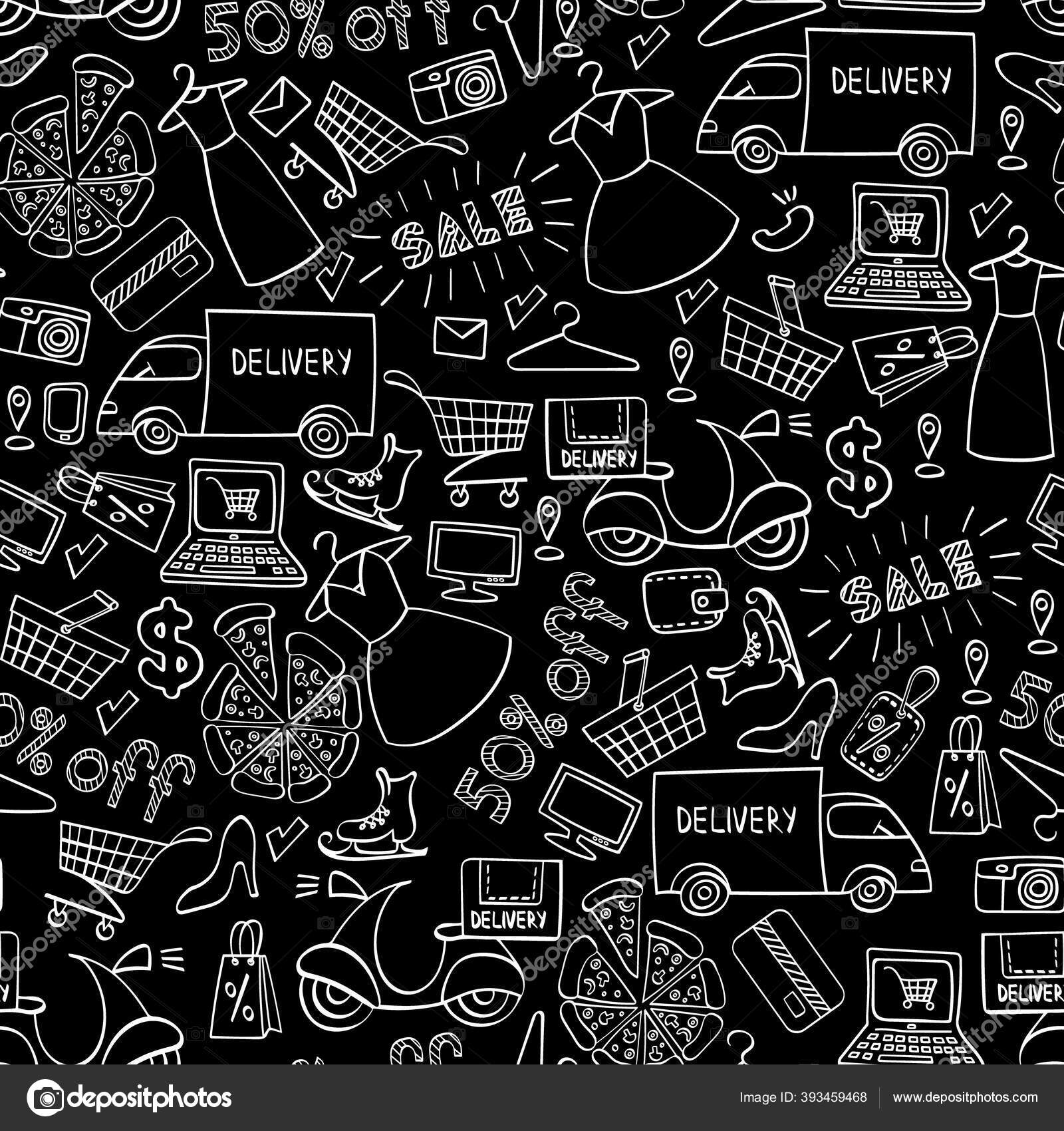 Online shopping seamless pattern Stock Vector Image by ©AlisaElly ...