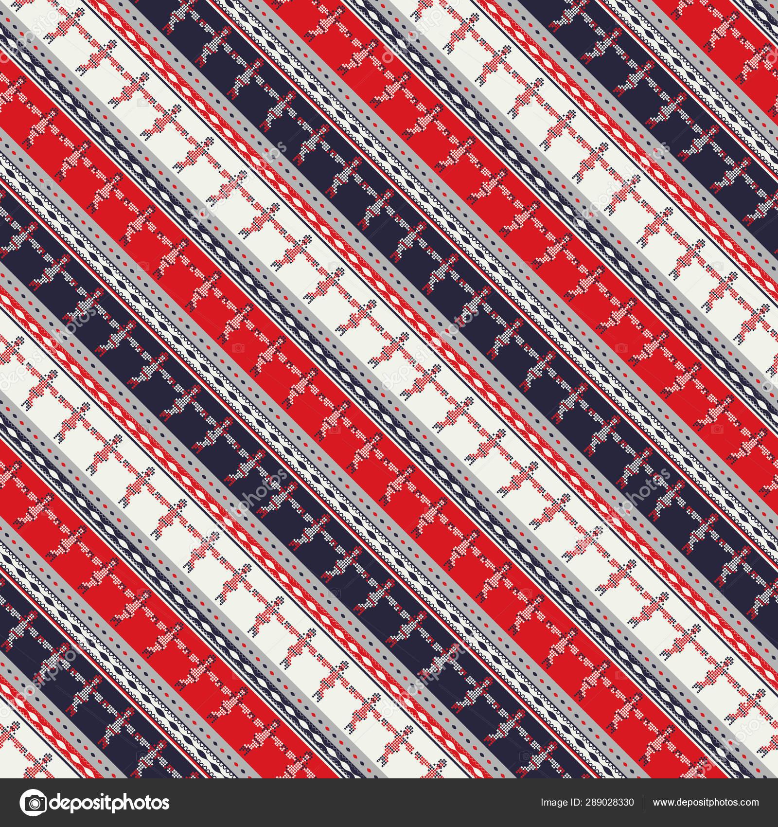 Seamless traditional romanian pattern 3 — Stock Vector © rceeh #289028330