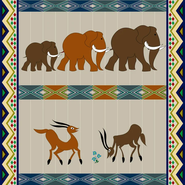 African animal border Vector Art Stock Images | Depositphotos