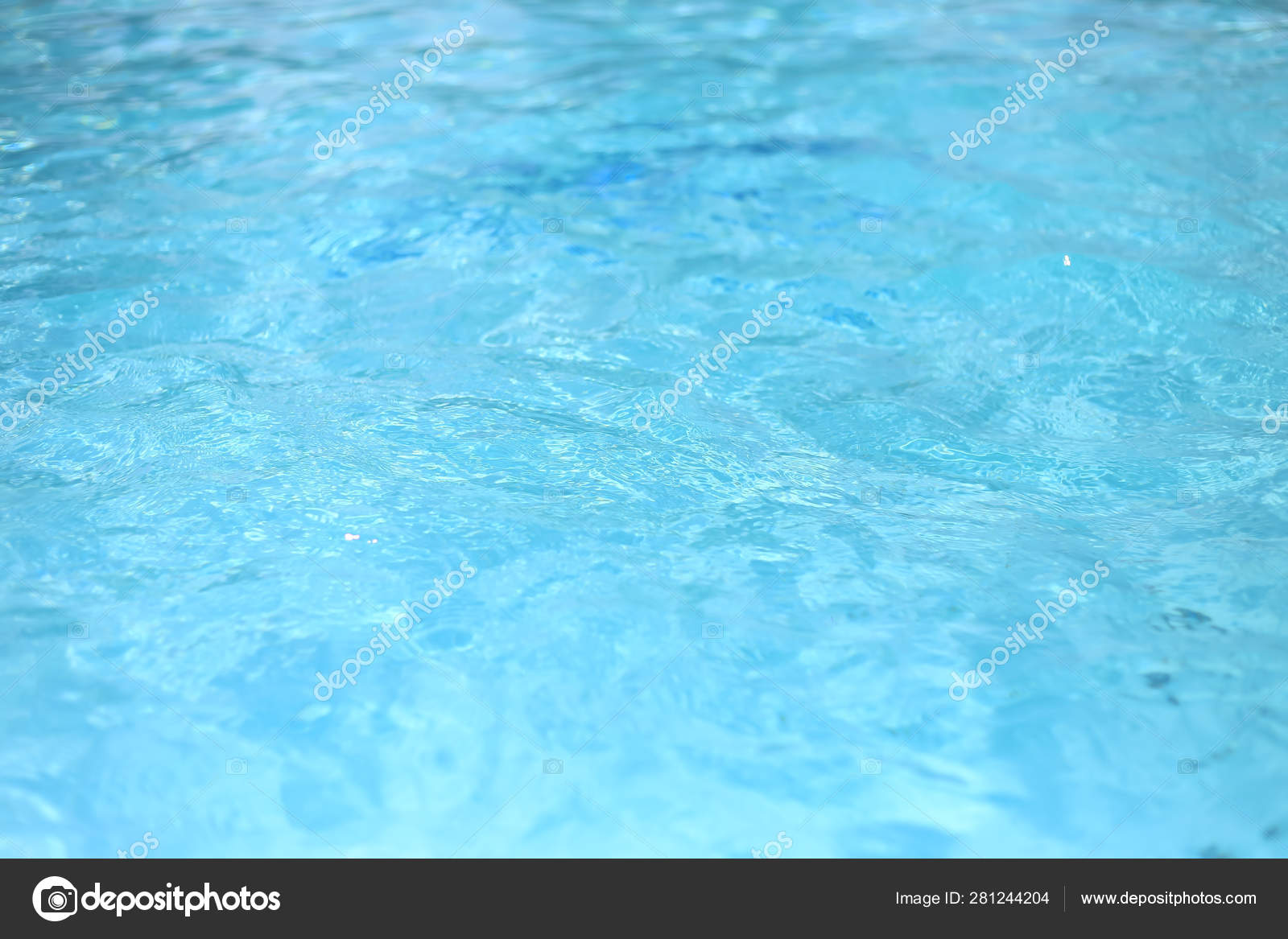 Blue color water in swimming pool rippled water detail backgroun Stock ...