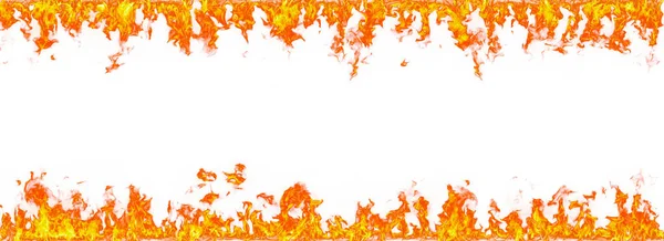 Fire flames isolated on white background. - Stock Image - Everypixel