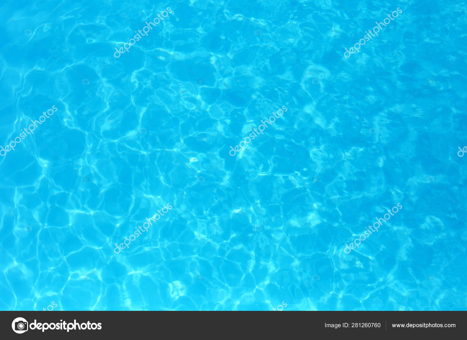 Blue color water in swimming pool rippled water detail backgroun Stock ...