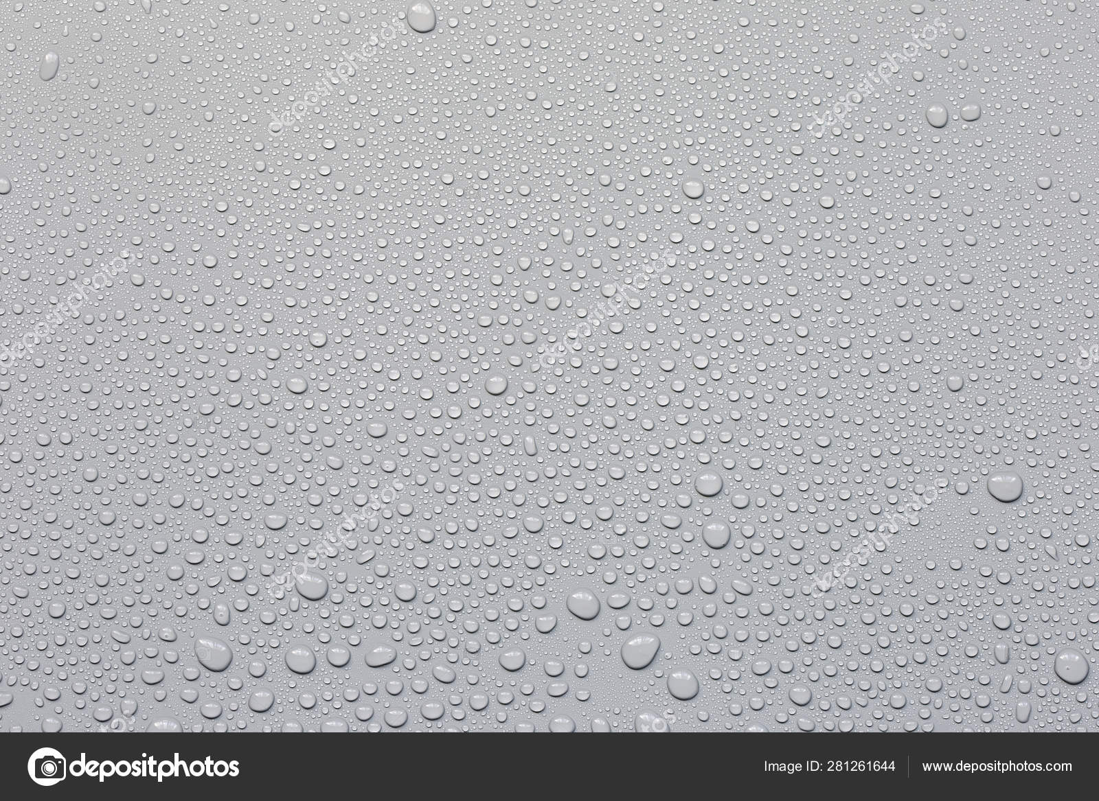 Water droplets on a gray background Stock Photo by ©prasongtakham 281261644