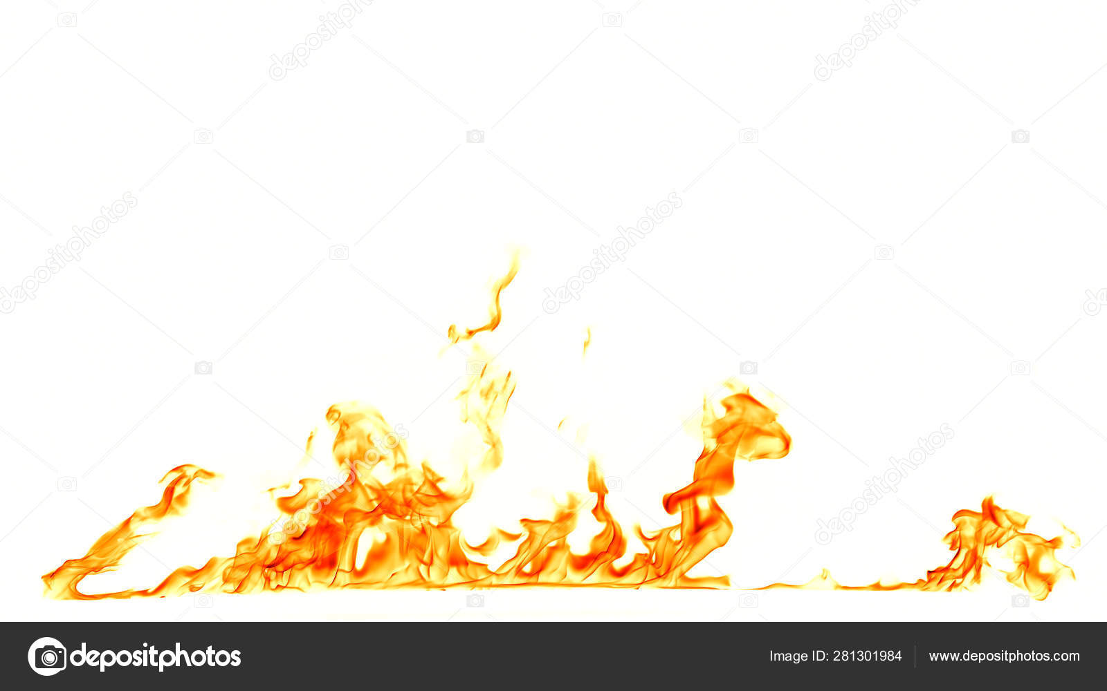 Fire flames isolated on white background. Stock Photo by ©prasongtakham ...