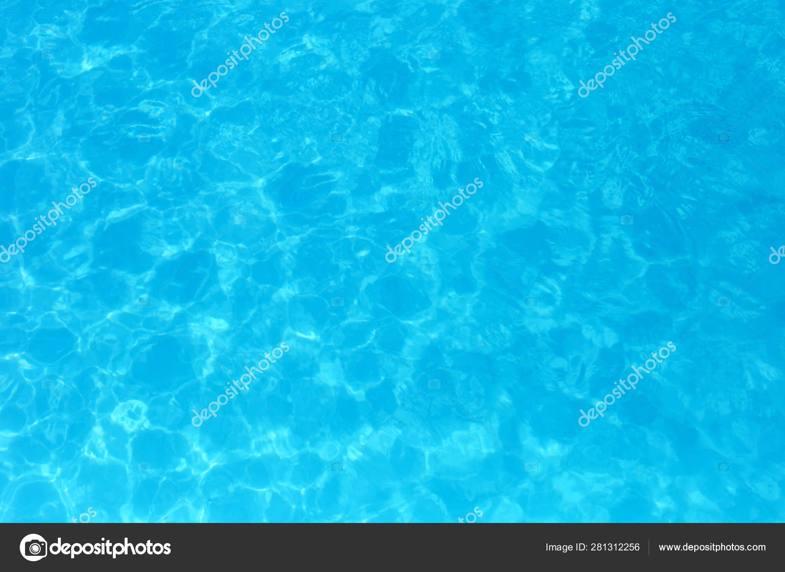 Blue color water in swimming pool rippled water detail backgroun Stock ...
