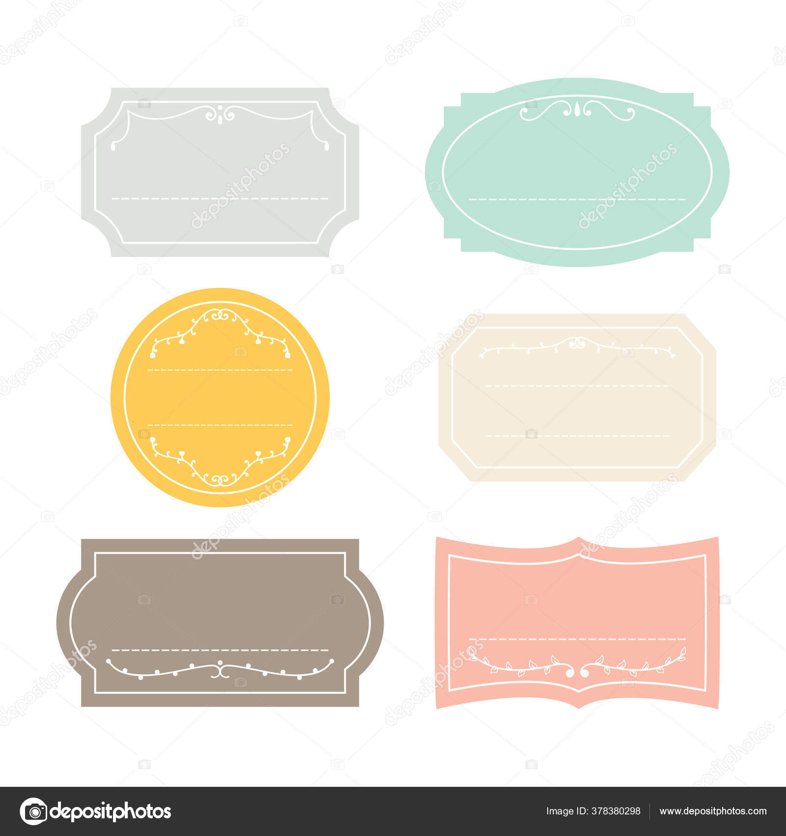 Blank Vintage Labels