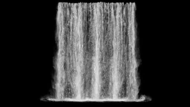 View Waterfall Black Background — Stock Video © arsenyg #228375176