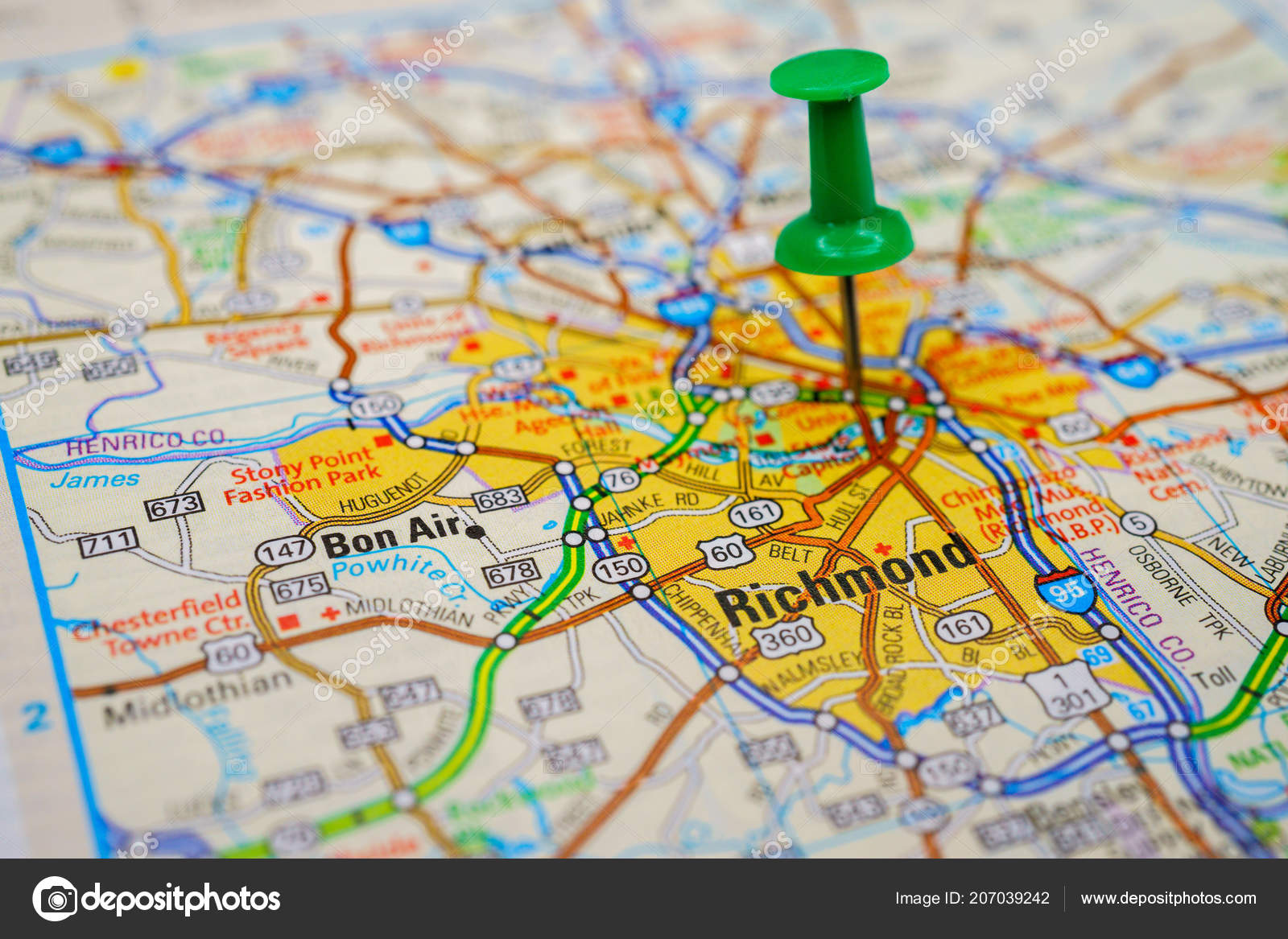Richmond Usa Map Stock Photo by ©aallm 207039242