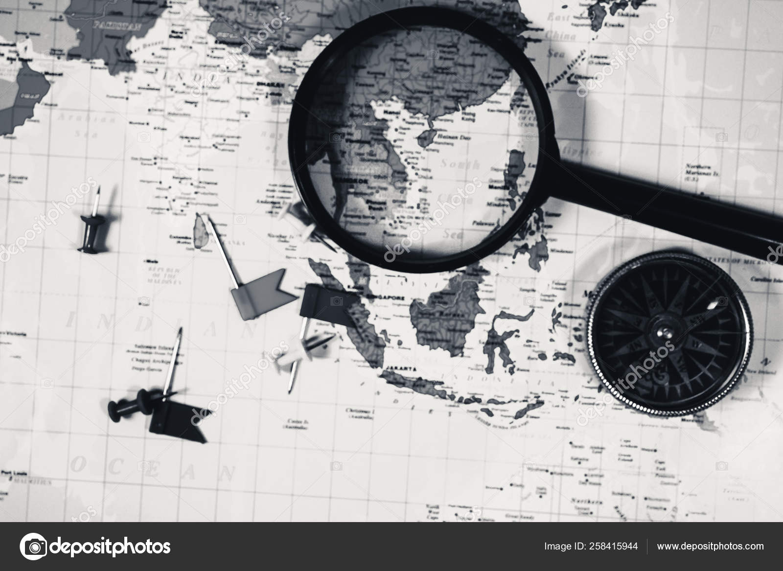 Map of Asia background Stock Photo by ©aallm 258415944