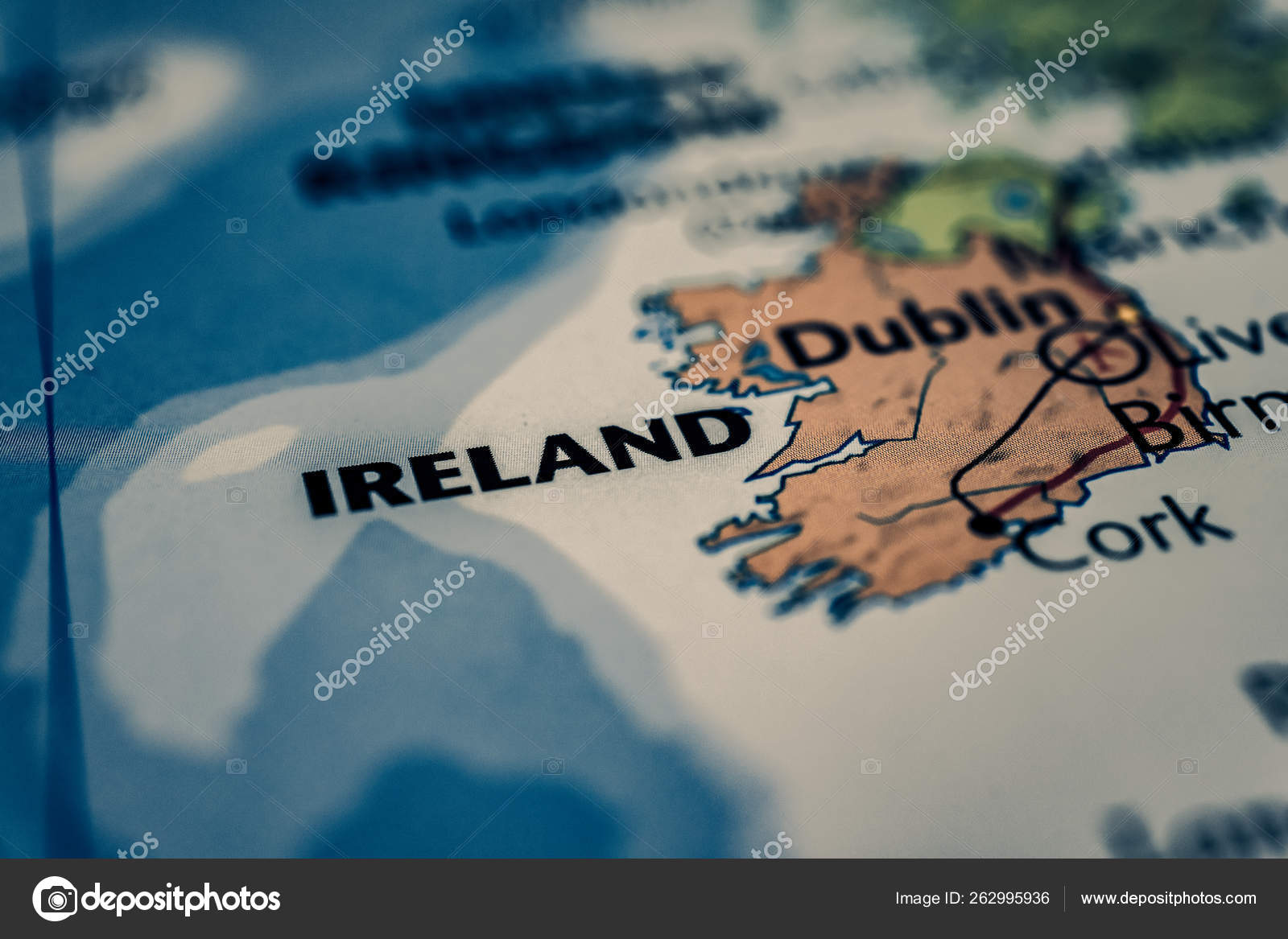 Ireland Map Background Close Stock Photo by ©aallm 262995936