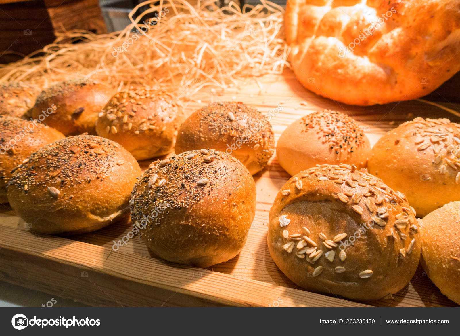 Beautiful Bread Display Buffet Stock Photo by ©aallm 263230430