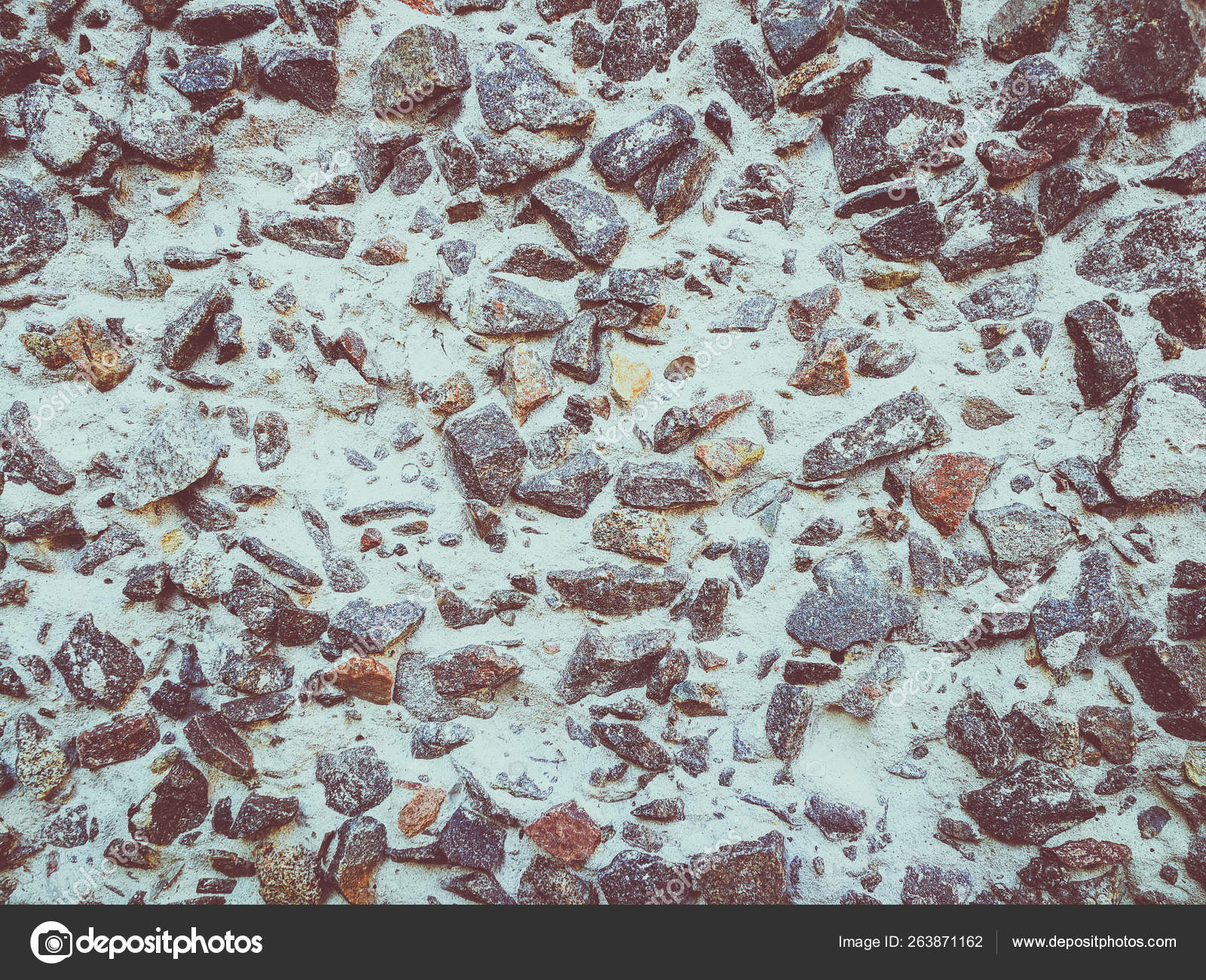 Crushed stone in concrete — Stock Photo © aallm #263871162