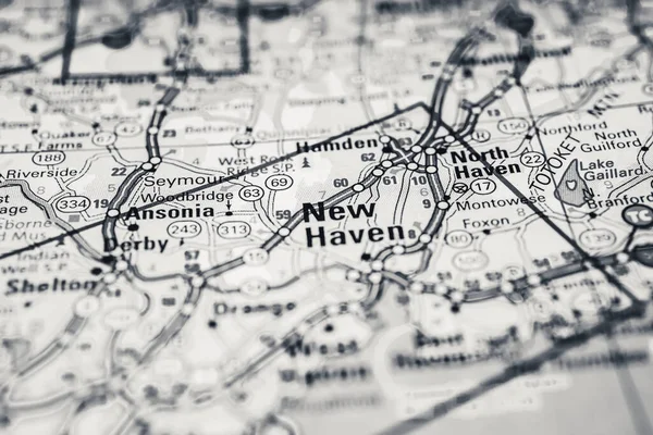 New Haven Usa Travel Map Stock Photo by ©aallm 383283830