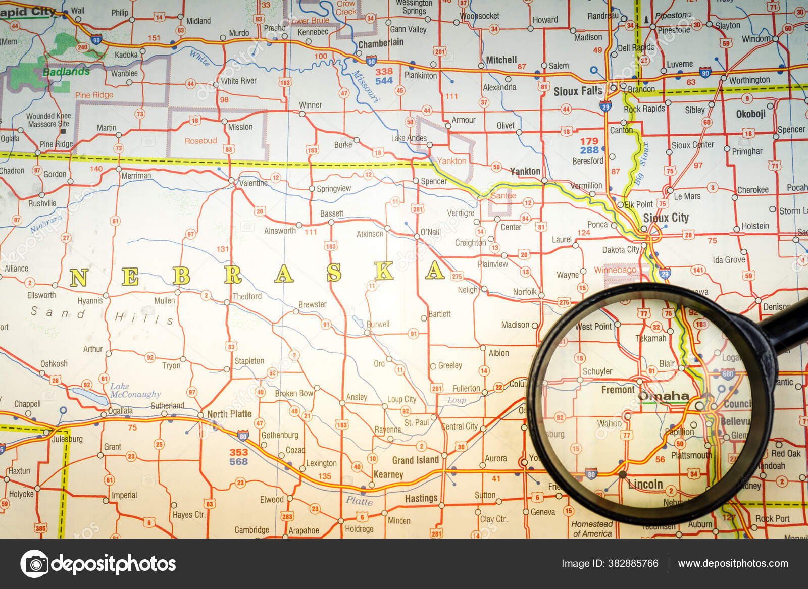 Omaha Map — Stock Photo © aallm #382885766