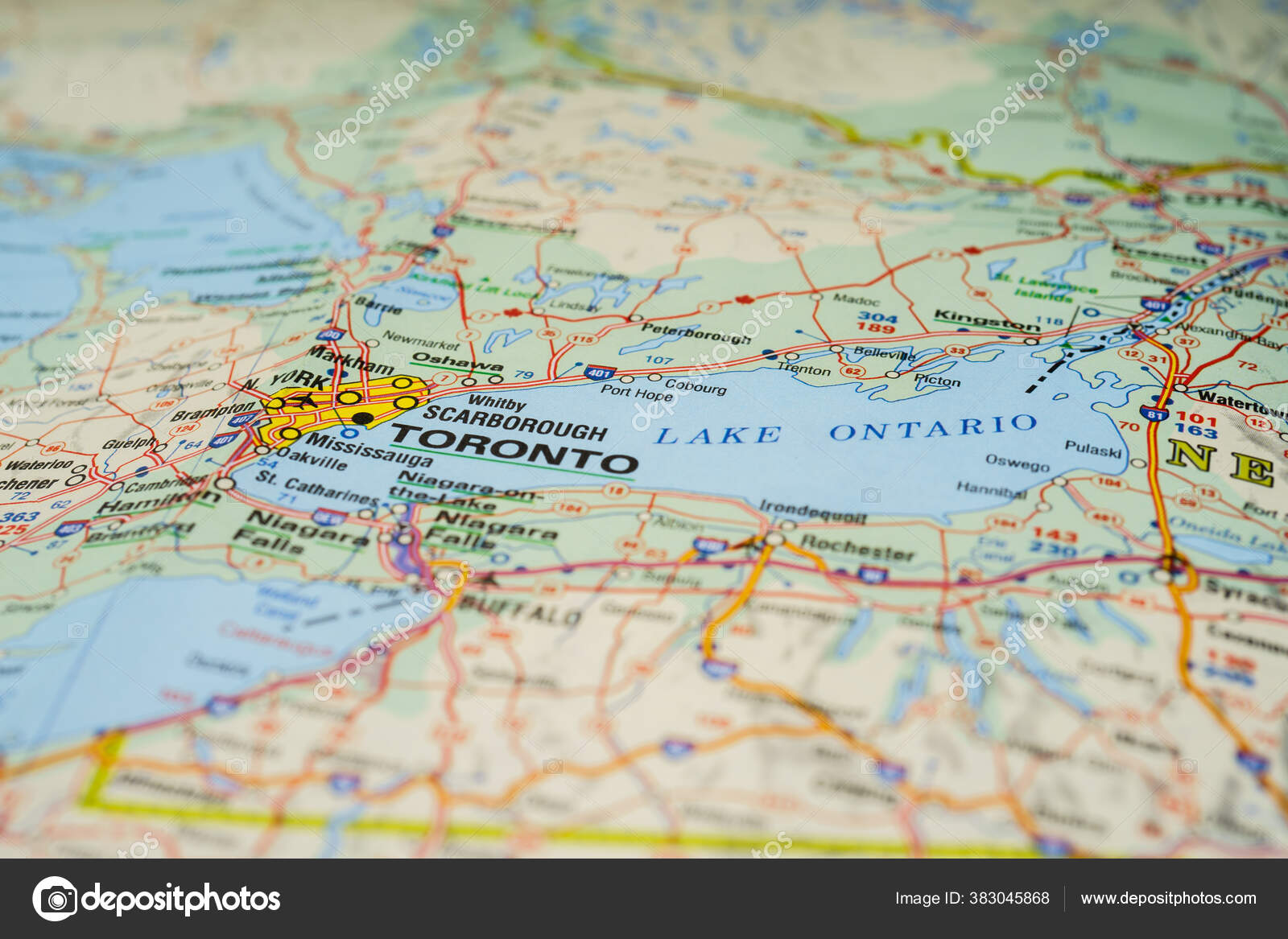 Toronto Canada Map Background Stock Photo by ©aallm 383045868