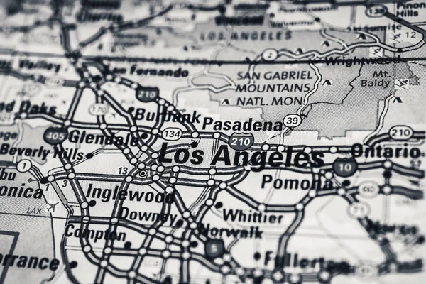 Los Angeles Usa Map Travel Background Stock Illustration by ©aallm ...
