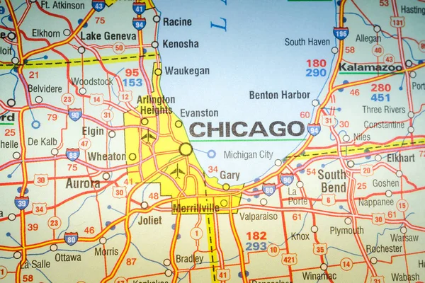 Chicago map Stock Photos, Royalty Free Chicago map Images | Depositphotos