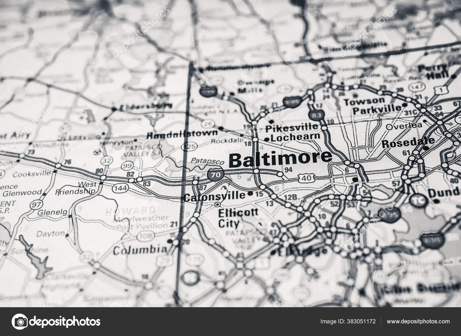 Baltimor Usa Map Background Stock Photo by ©aallm 383051172