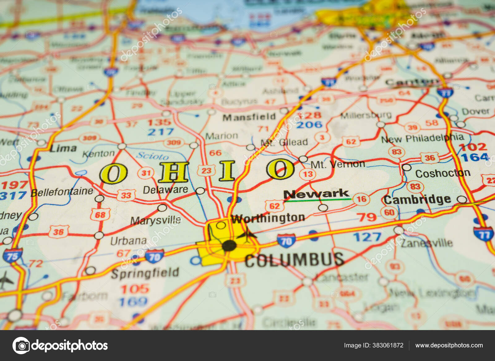 Ohio Usa Map Background Stock Photo by ©aallm 383061872