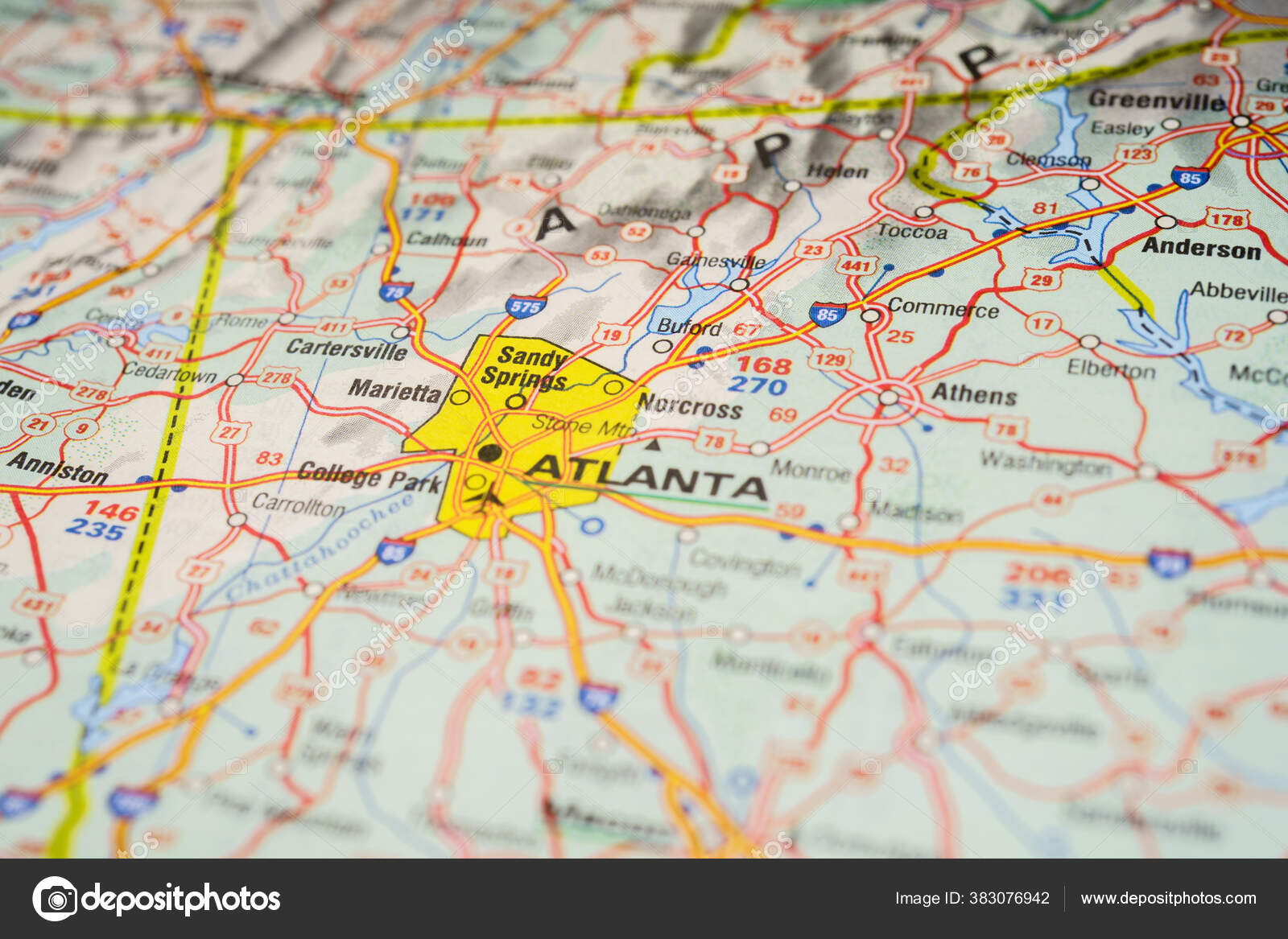Atlanta Usa Map Background Stock Photo by ©aallm 383076942