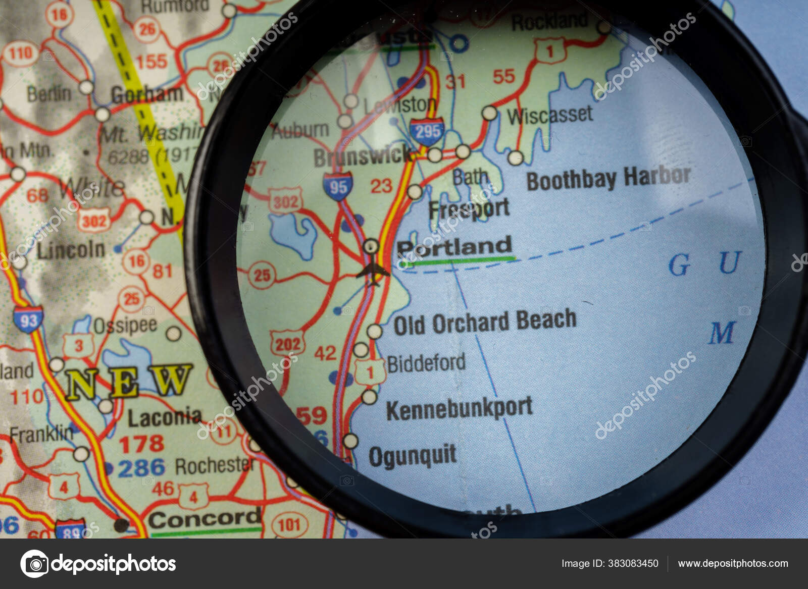 Portland Usa Map Stock Photo by ©aallm 383083450