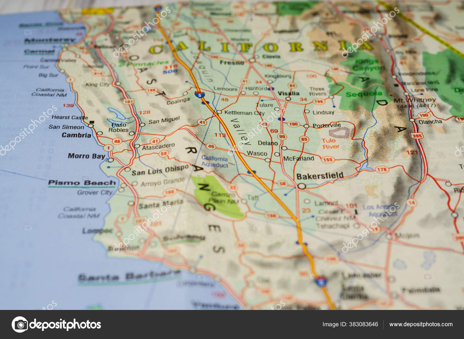 California State Map Stock Photo by ©aallm 383083646