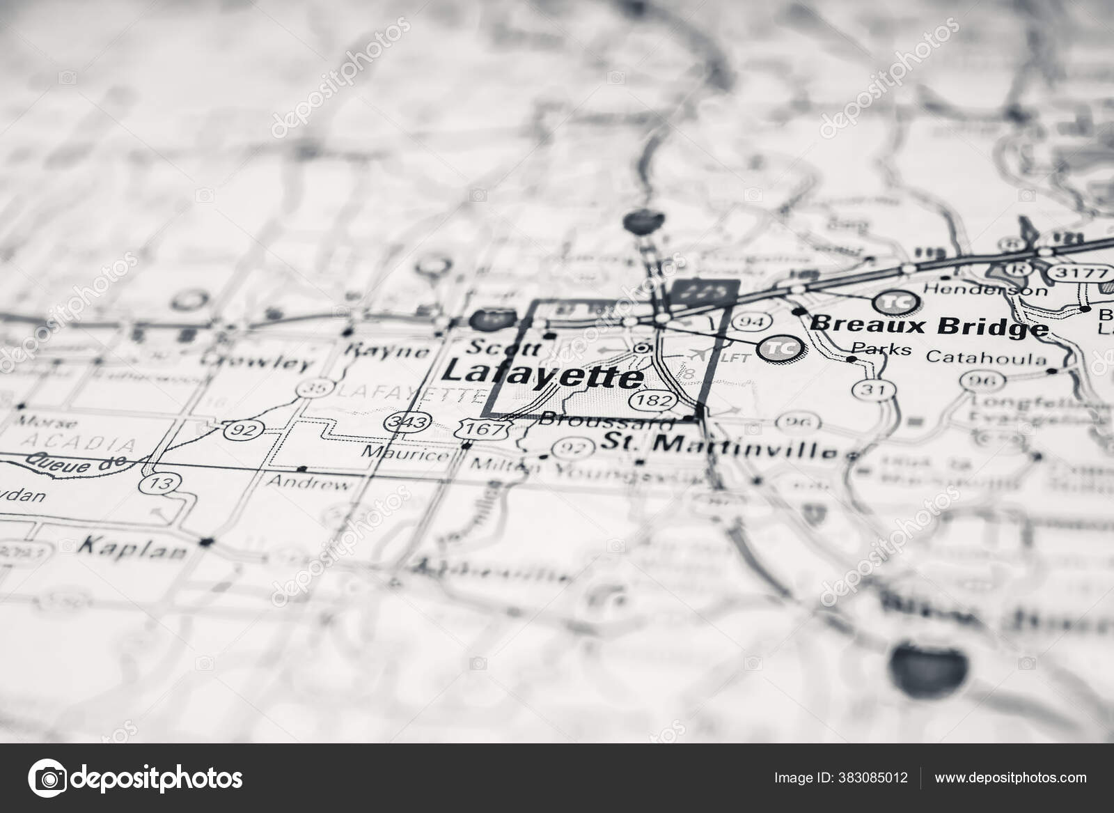 Lafayette Usa Map Background Stock Photo by ©aallm 383085012
