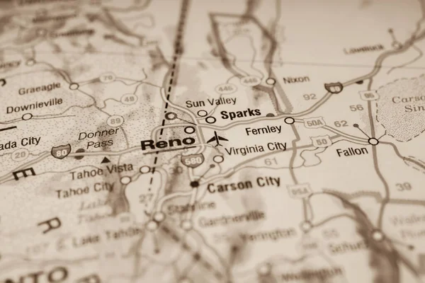 Mapa da cidade de reno Stock Photos, Royalty Free Mapa da cidade de ...