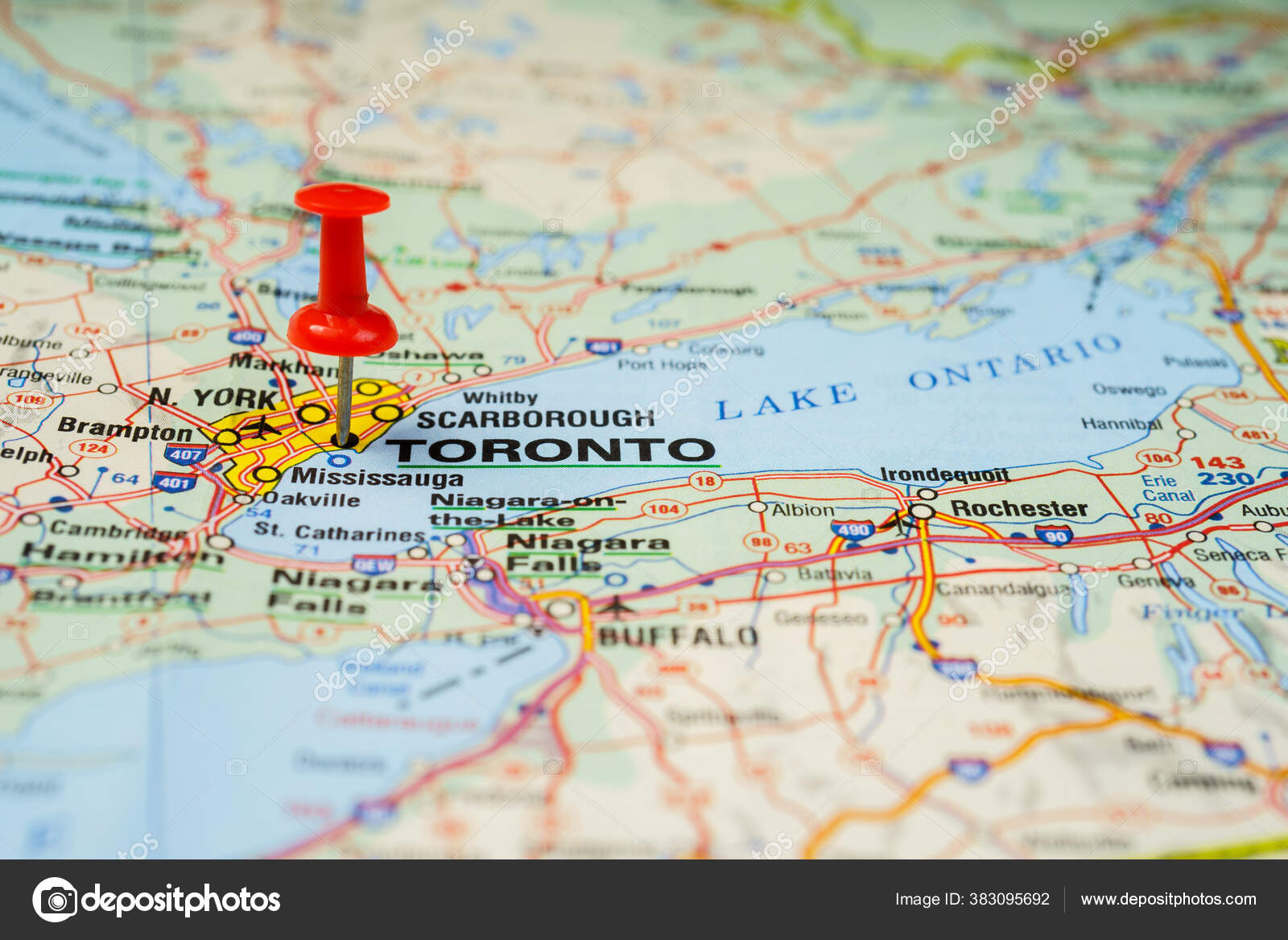 Toronto Canada Map Background Stock Photo by ©aallm 383095692