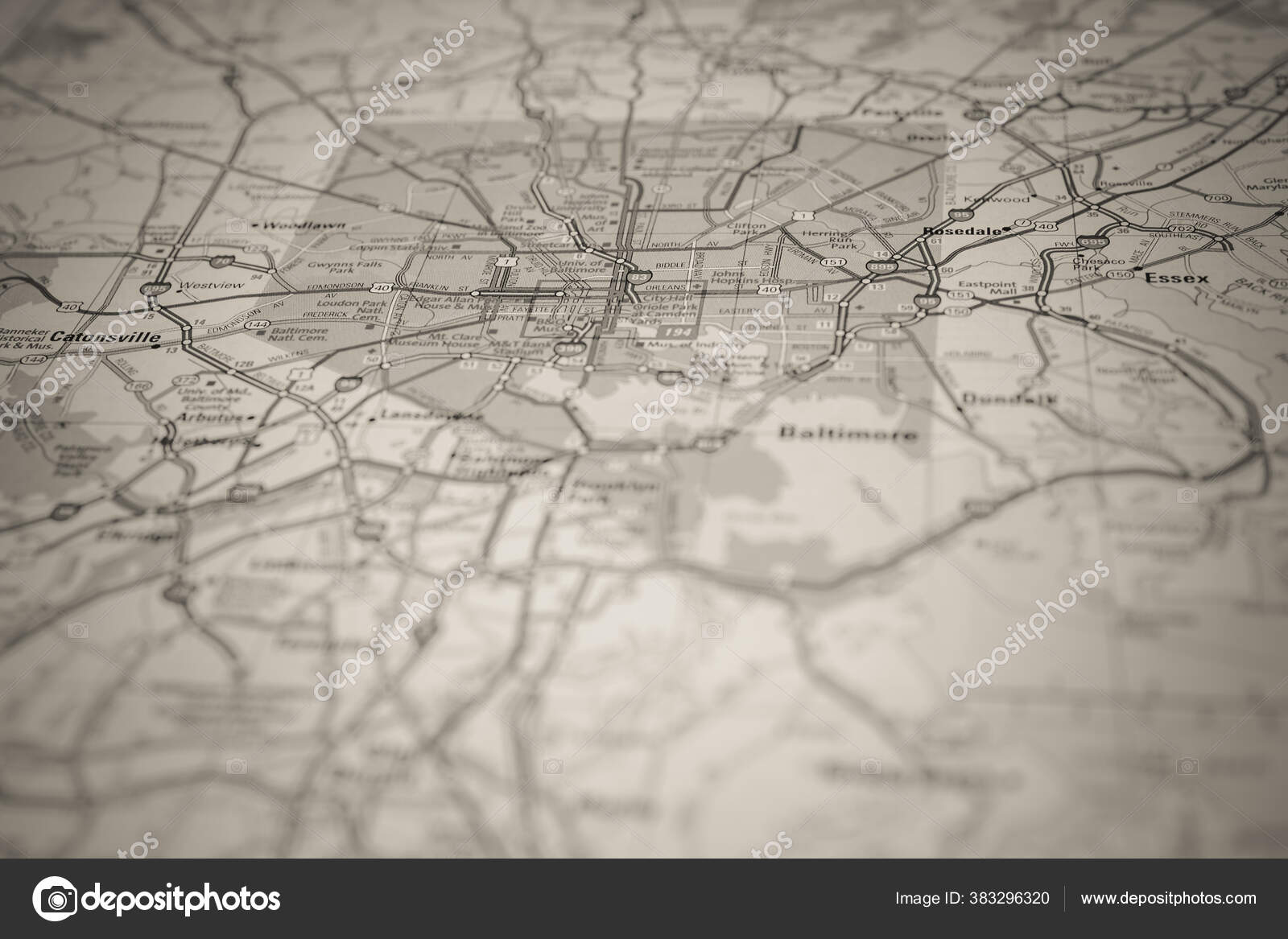 Baltimore Usa Map Background Stock Photo by ©aallm 383296320