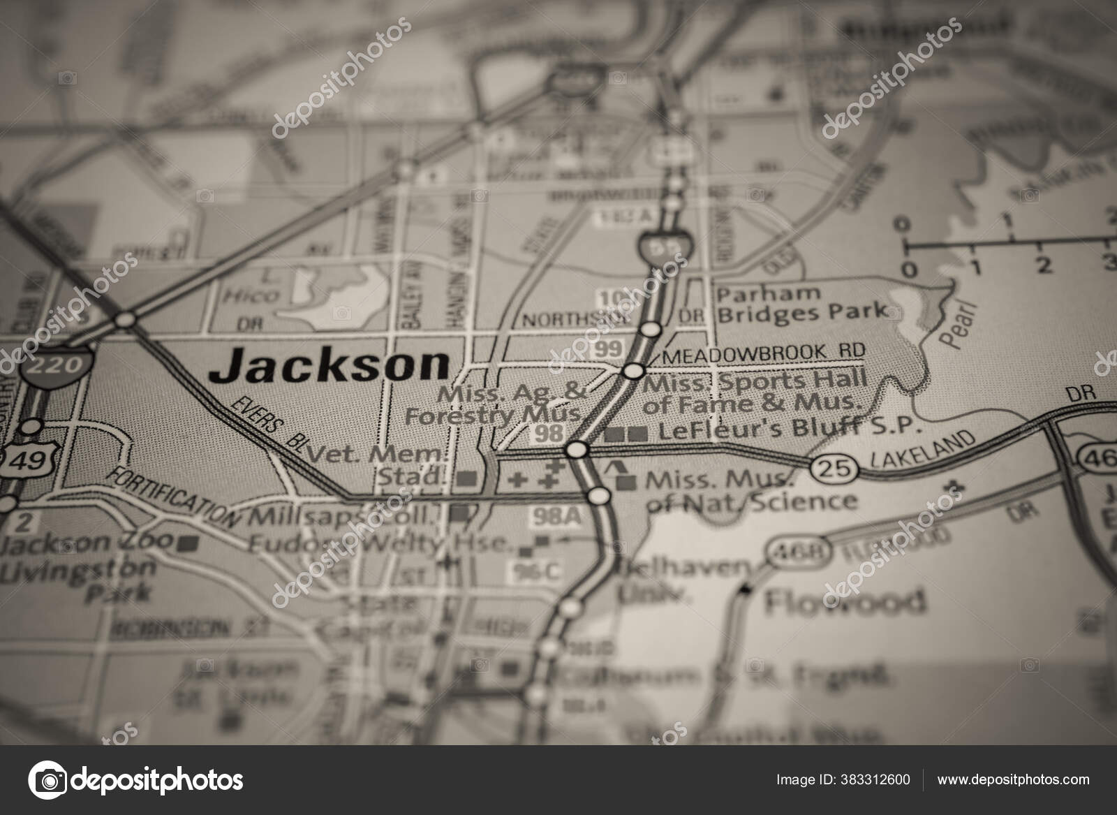 Jackson Usa Travel Map Background Stock Photo by ©aallm 383312600