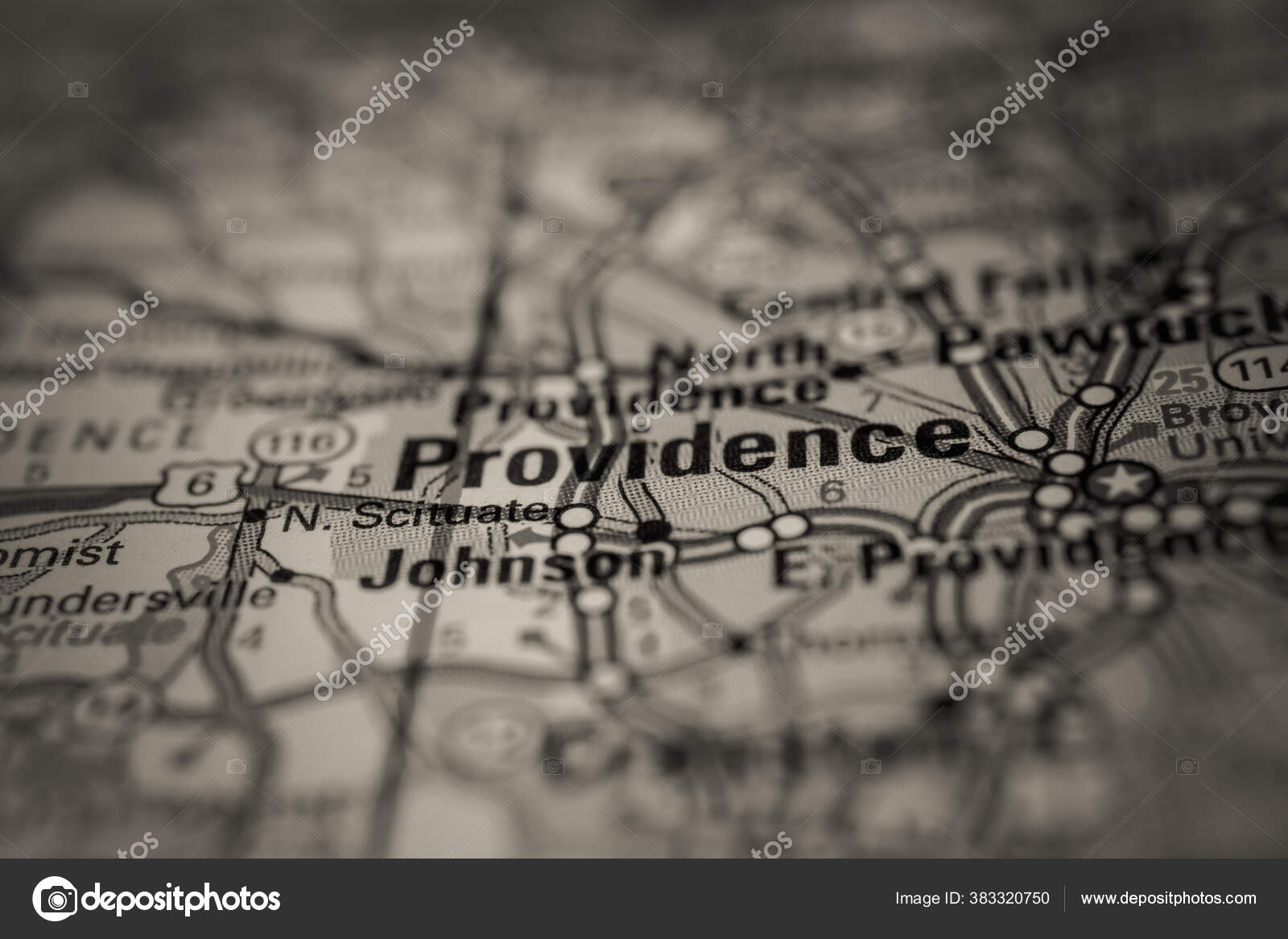 Providence Usa Travel Map Stock Photo by ©aallm 383320750