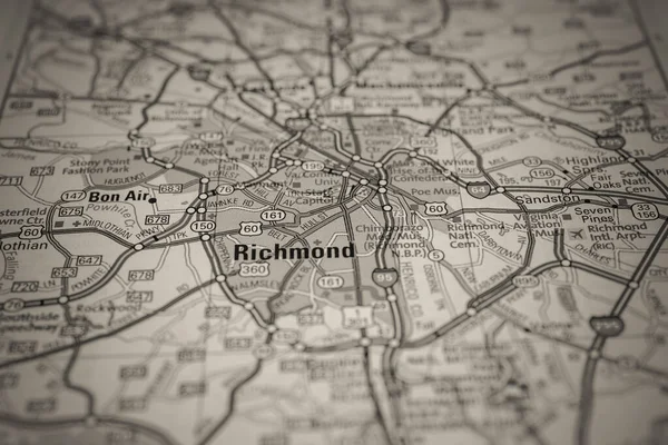 Richmond Usa Travel Map Background Stock Photo by ©aallm 382867646