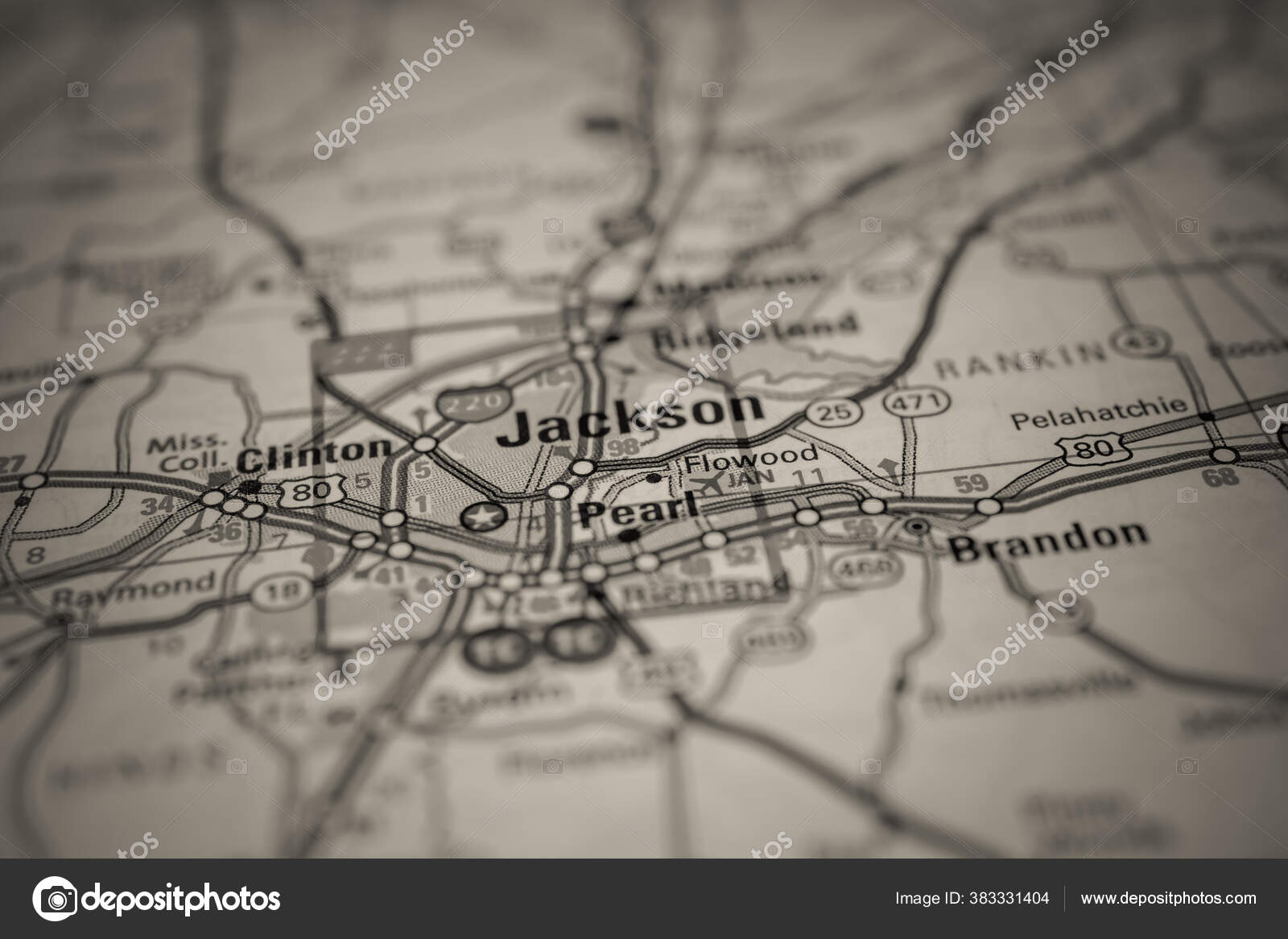 Jackson Usa Map Background — Stock Photo © aallm #383331404