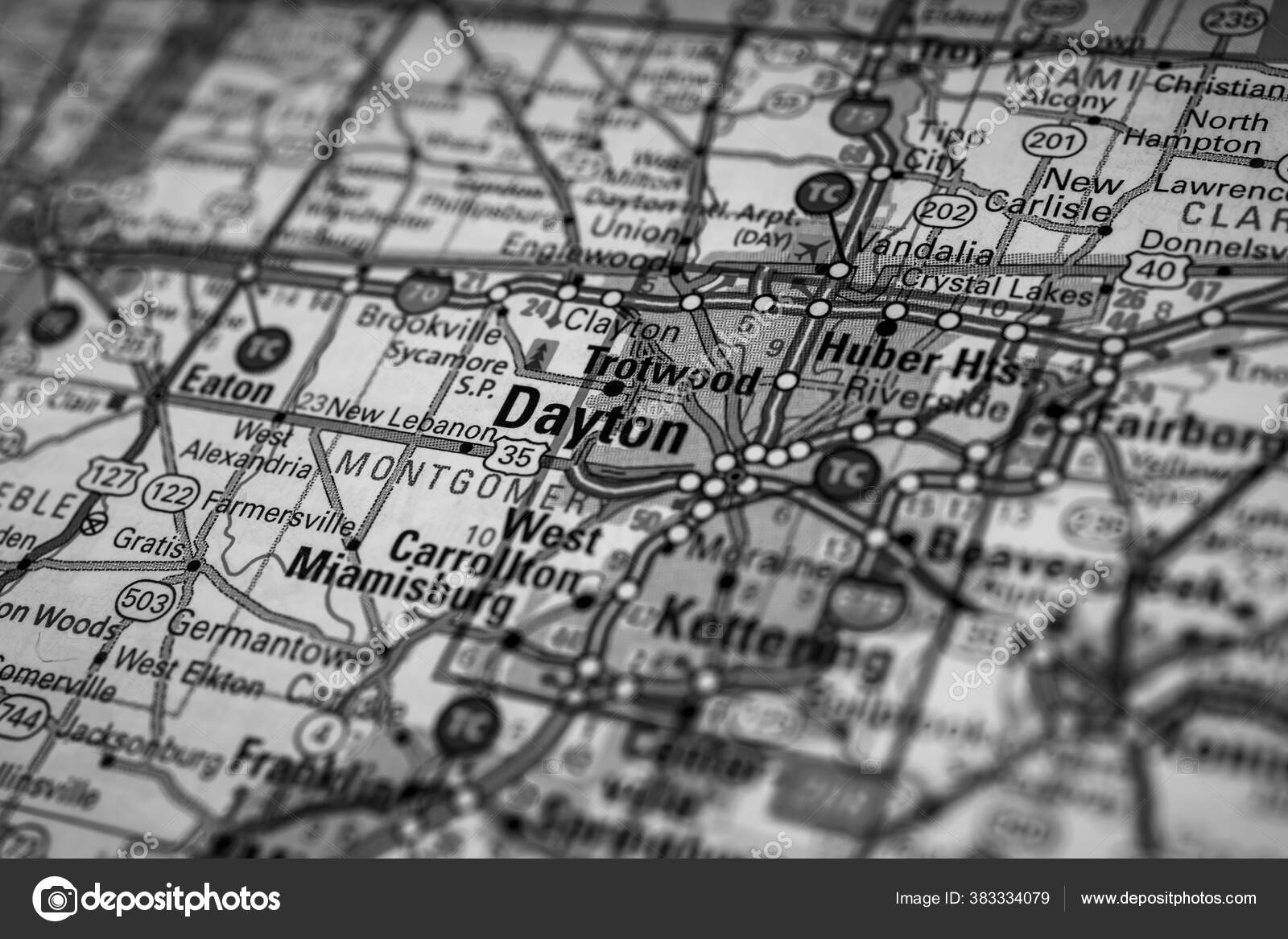 Dayton Usa Map Background Stock Photo by ©aallm 383334079