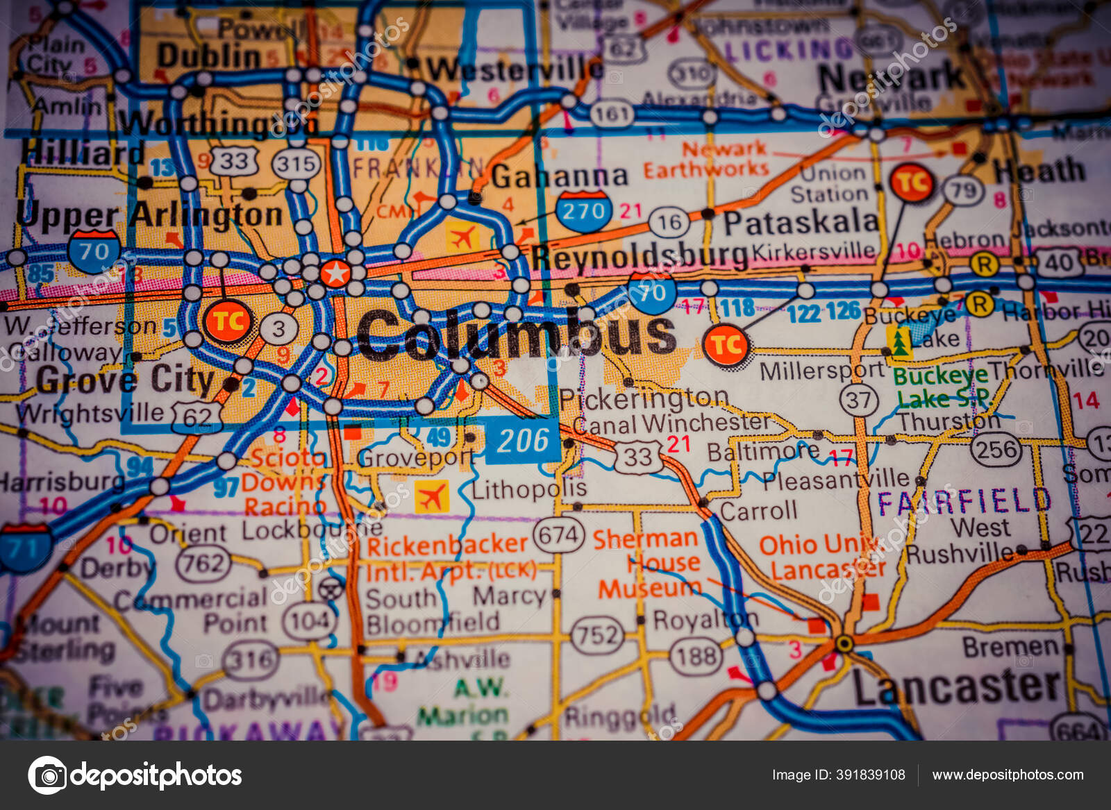 Columbus Usa Map Background Stock Photo by ©aallm 391839108
