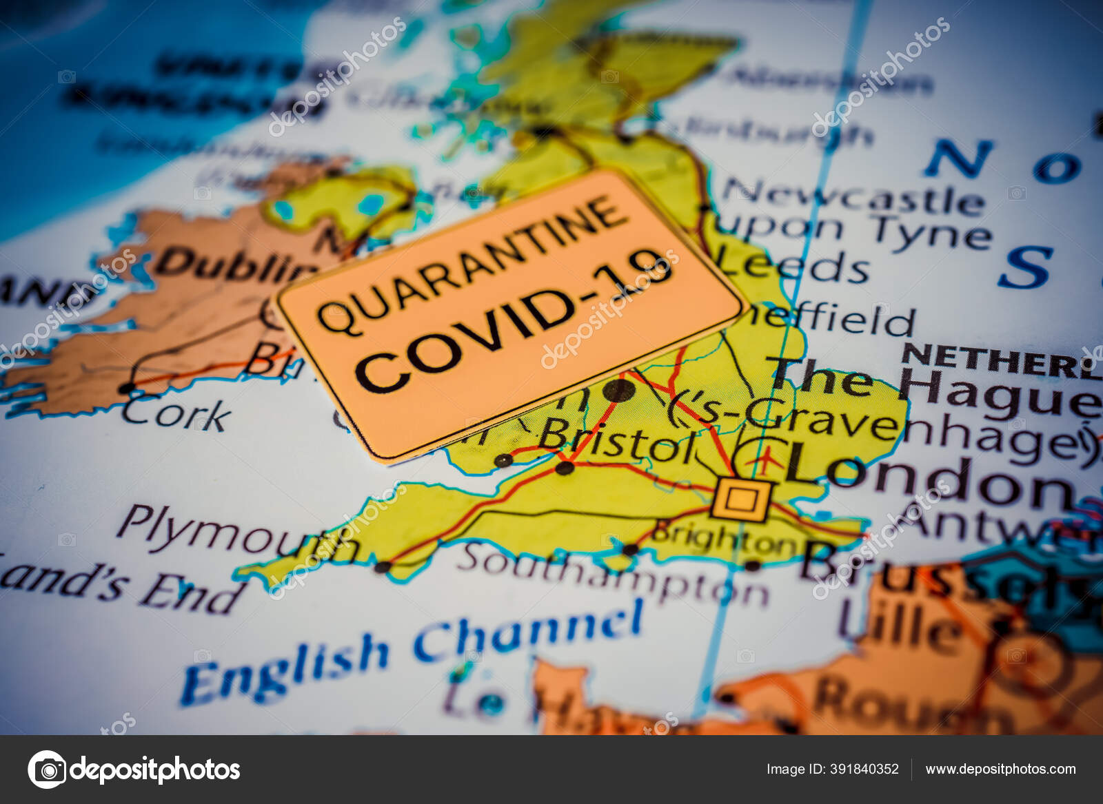 United Kingdom Coronavirus Covid Quarantine Background Stock Photo by ...