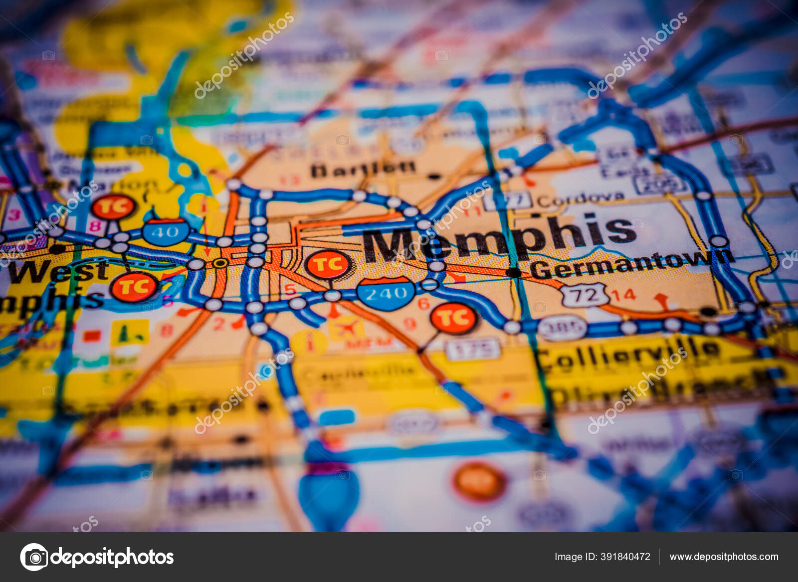 Memphis Usa Map Background Stock Photo by ©aallm 391840472