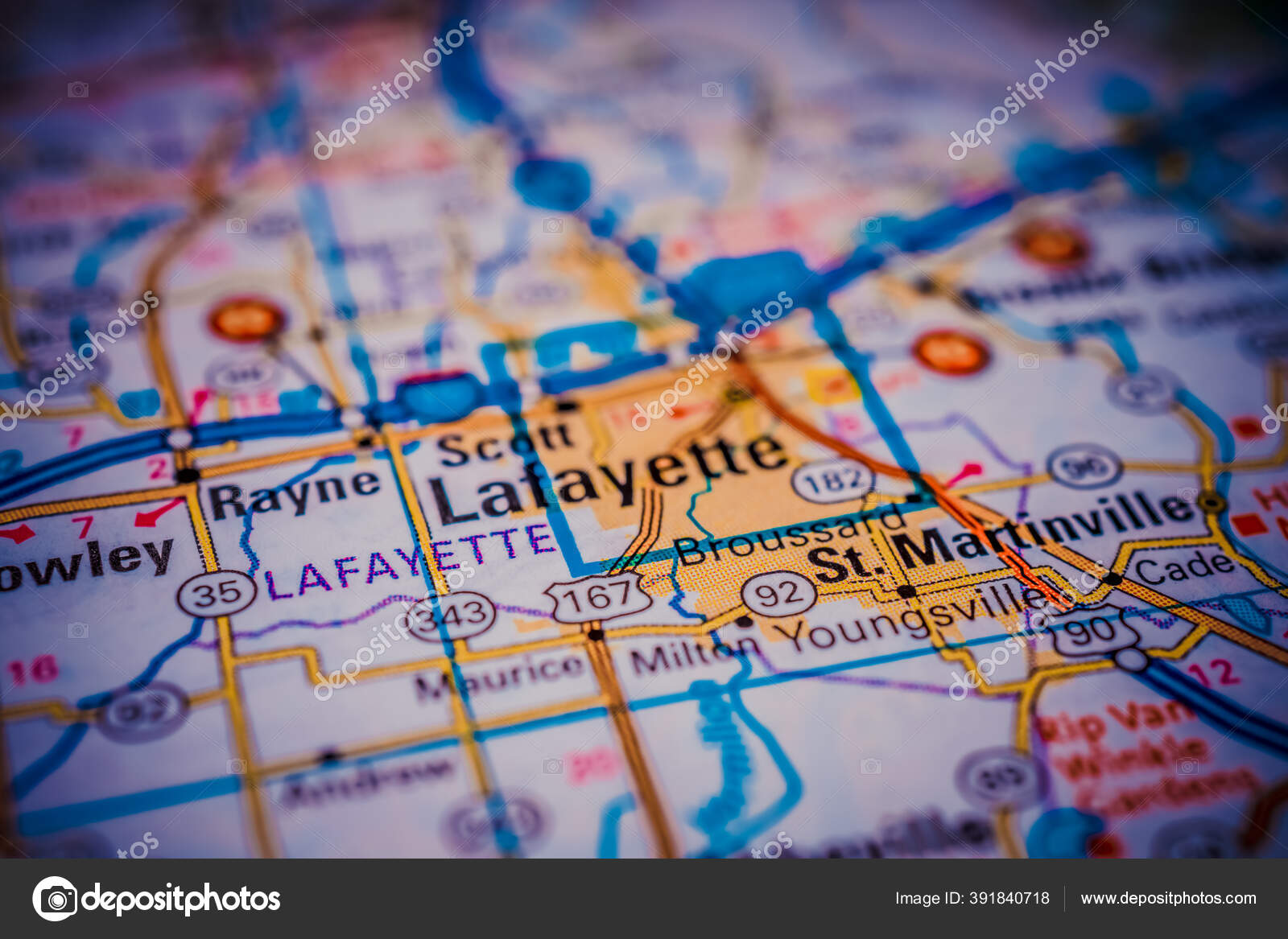 Lafayette Usa Map Background Stock Photo by ©aallm 391840718
