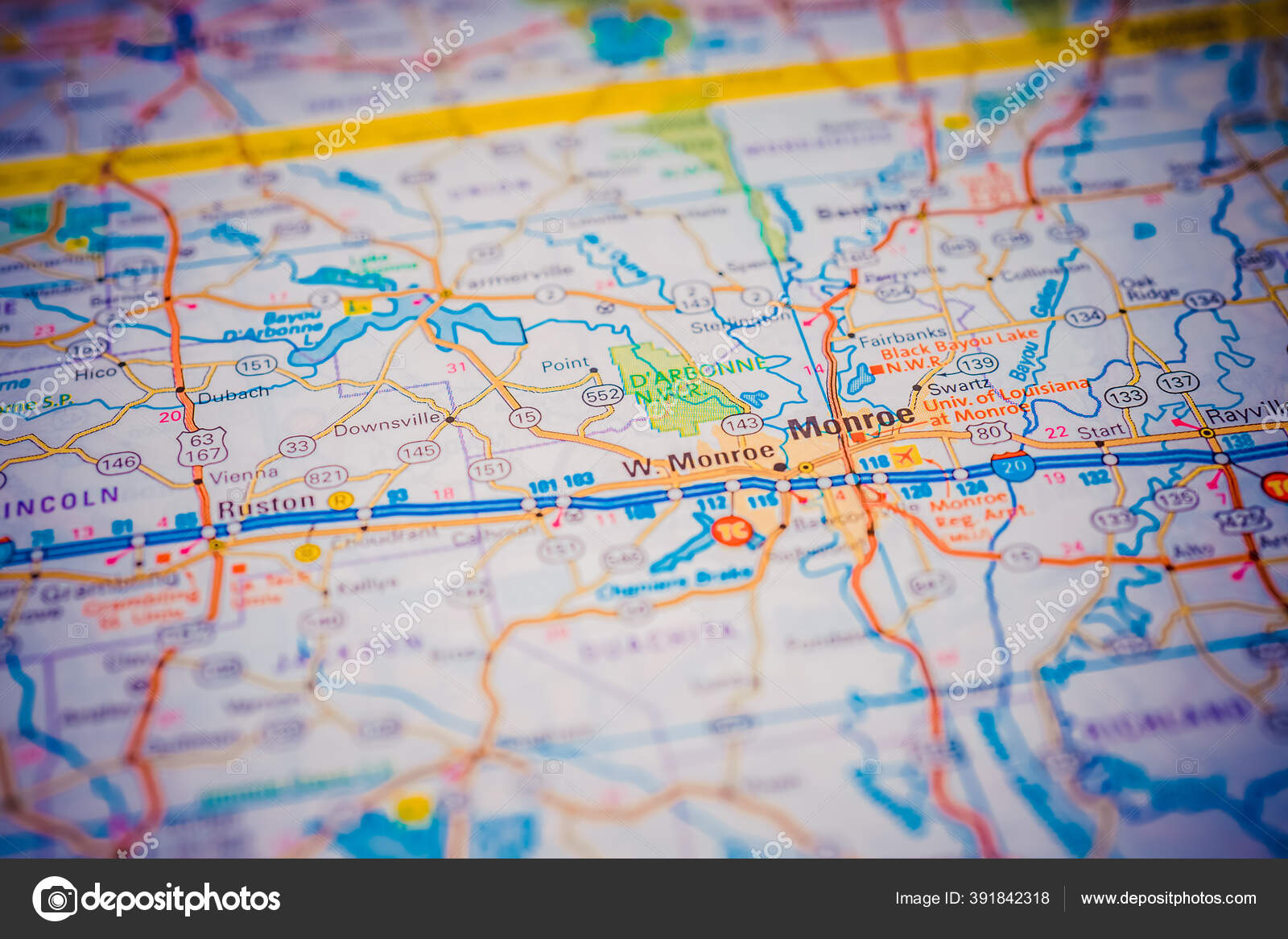 Monroe Usa Map Background Stock Photo by ©aallm 391842318