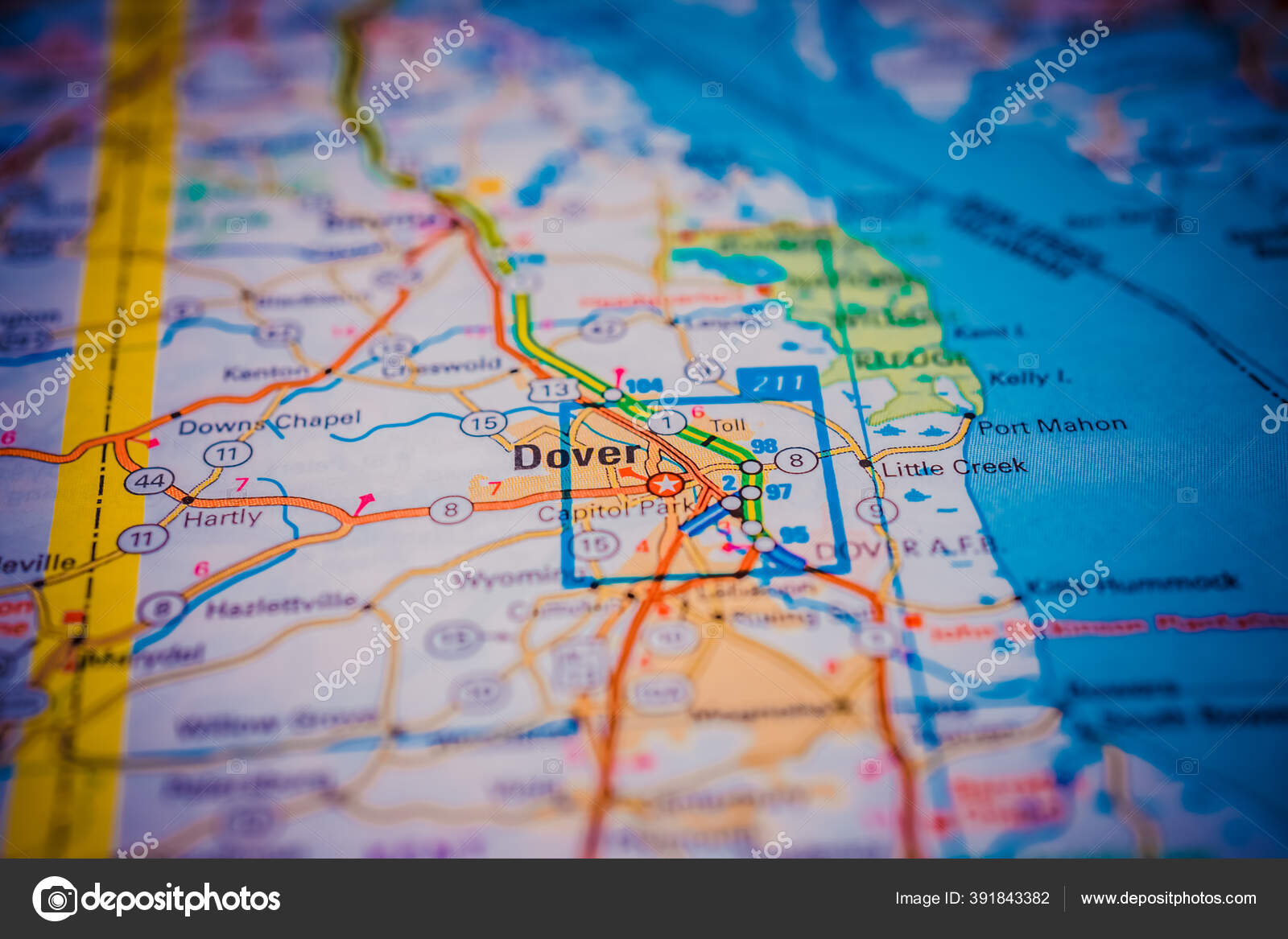 Dover Usa Map Background Stock Photo by ©aallm 391843382